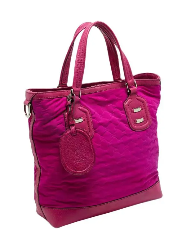 Gucci Techno Leather-trim Tote Bag - Pink