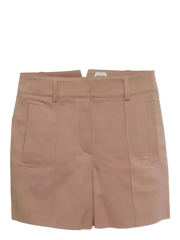 Hermès High-waisted Shorts With Zip Front And Welt Pockets - Pink