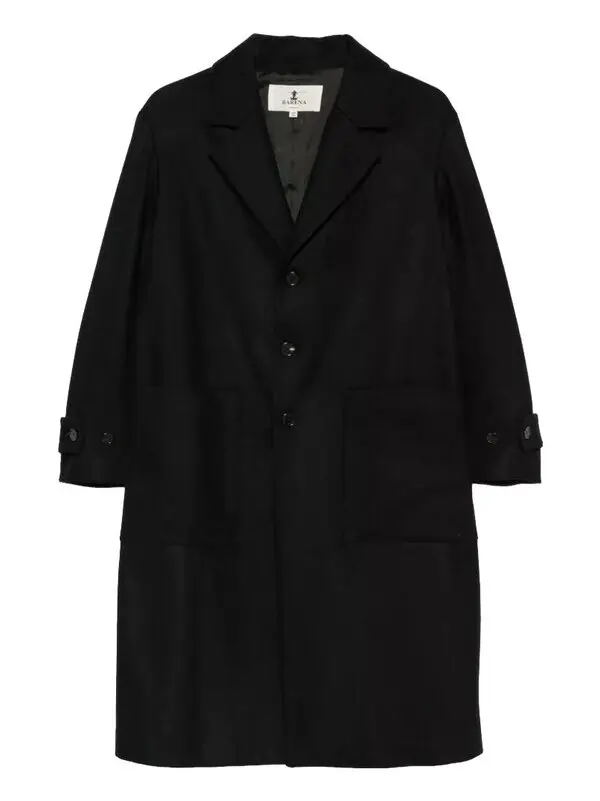 Barena Venezia Single-breasted Notched-lapel Coat - Black