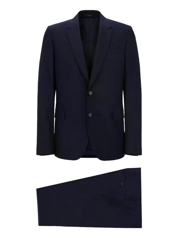 Paul Smith Single-breasted Wool Suit - Blue