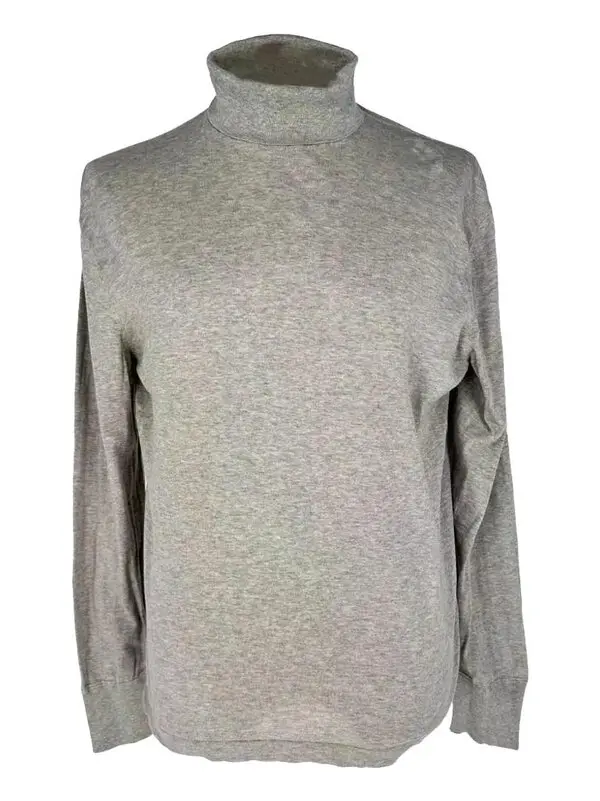 TOM FORD Knitted Roll Neck Sweater - Grey