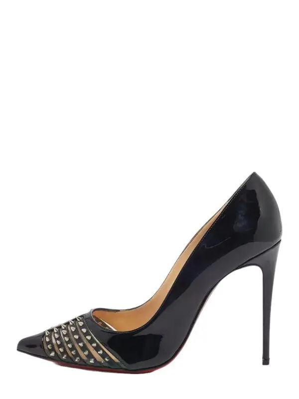 CHRISTIAN LOUBOUTIN Bareta Studded Mesh Pumps - Black