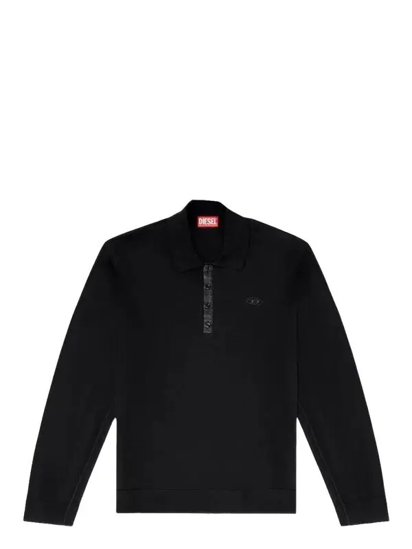 DIESEL® K-vilnius Logo-embroidered Sweater - Black