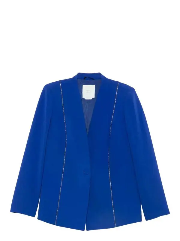 Marina Rinaldi Giusto Crystal-embellished Blazer - Blue