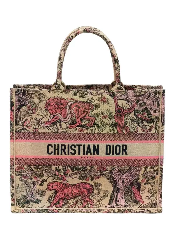 Dior 2024 Large Book Tote Bag - Neutrals
