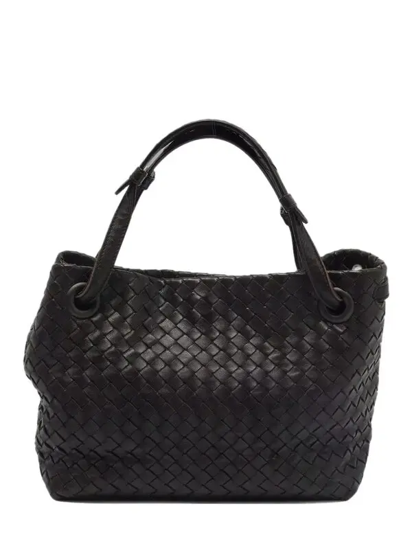 Bottega Veneta Small Garda Intrecciato Tote Bag - Brown