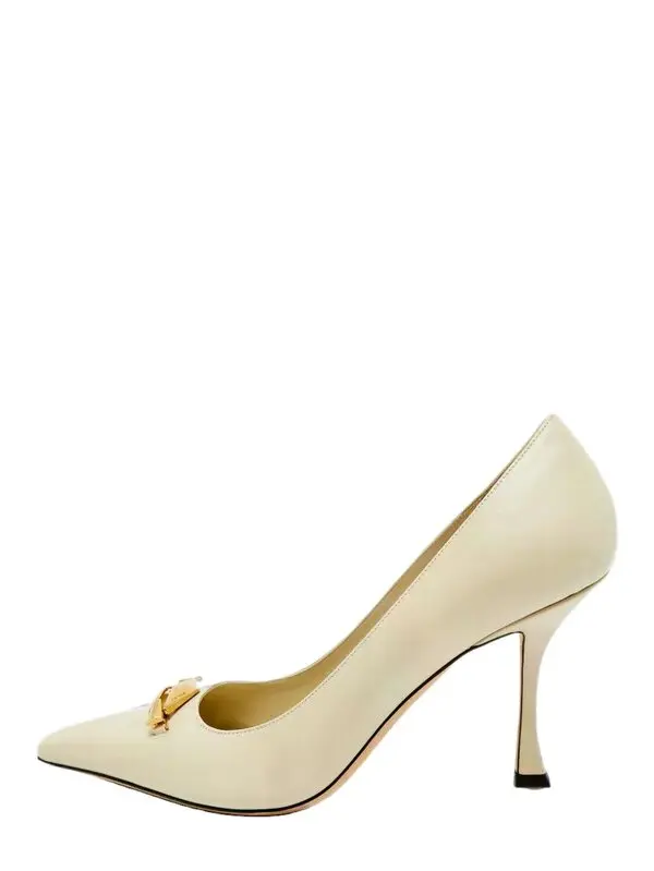 JIMMY CHOO Ryker Pointed-toe Pumps - Neutrals
