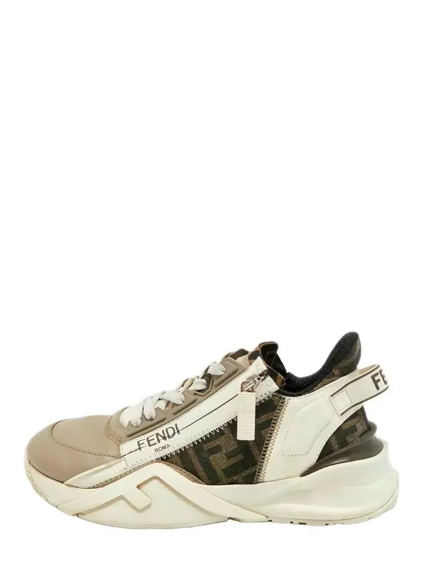 Fendi Flow Zucca Canvas Sneakers - Neutrals