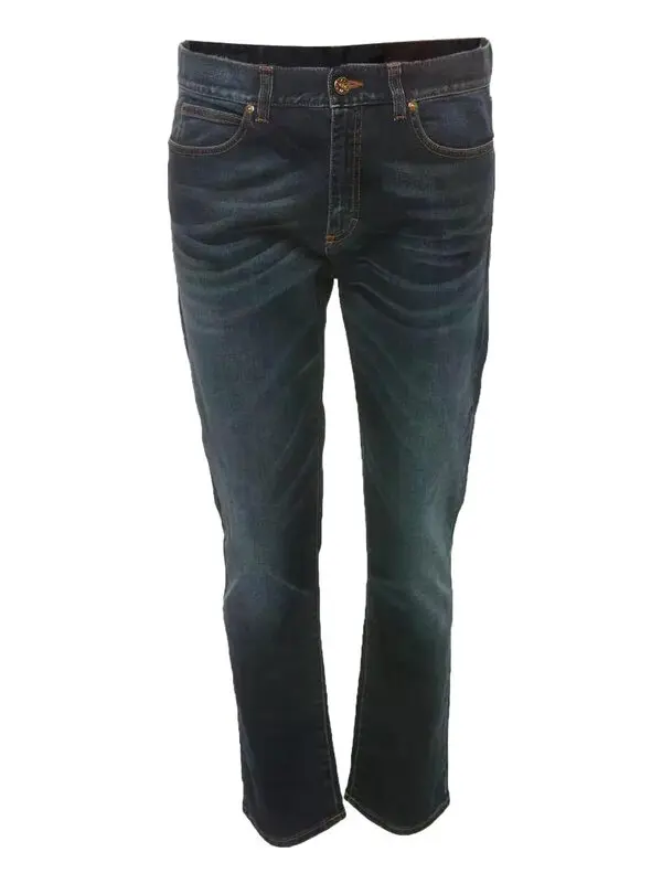 Gucci Embellished Boyfriend Jeans - Blue