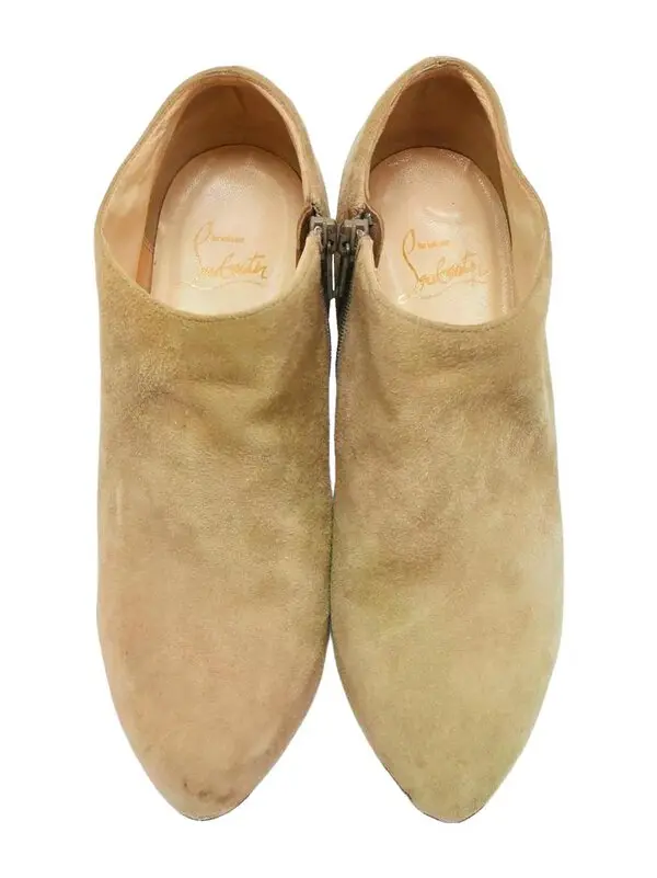 CHRISTIAN LOUBOUTIN Suede Ankle Boots - Neutrals