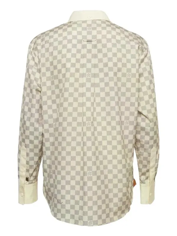 LOUIS VUITTON Damier Azur Check Shirt - Neutrals