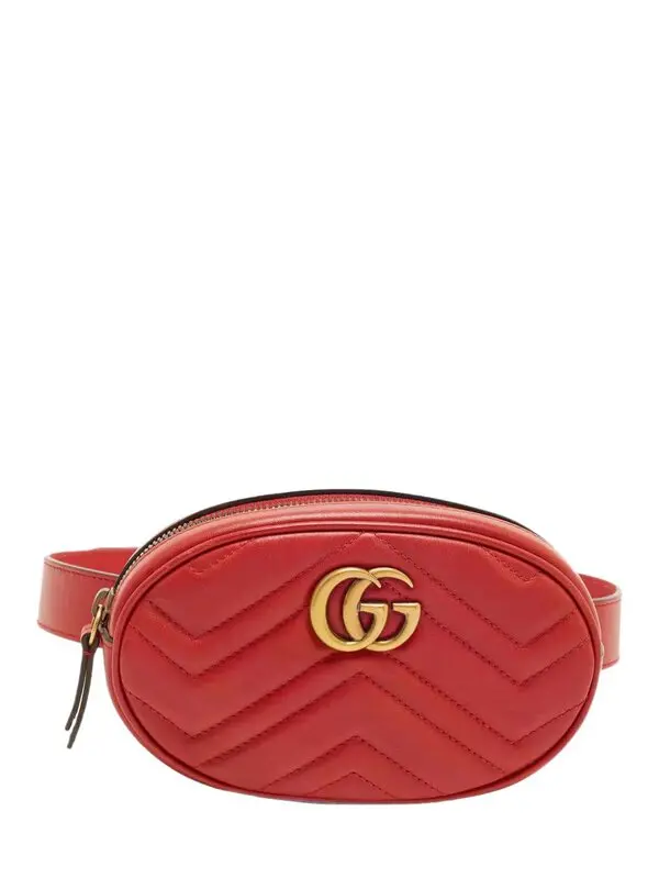 Gucci Matelassé Belt Bag - Red