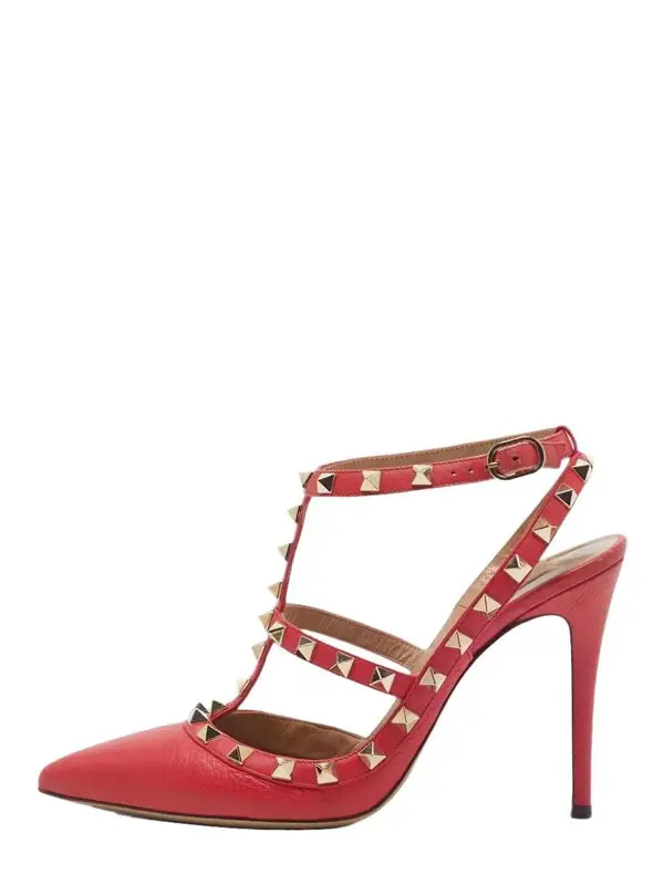 Valentino Garavani Rockstud Pointed-toe Pumps - Red