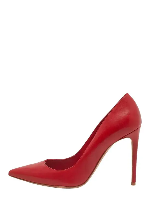 Alexander McQueen Leather Pointed-toe Stiletto Pumps - Red
