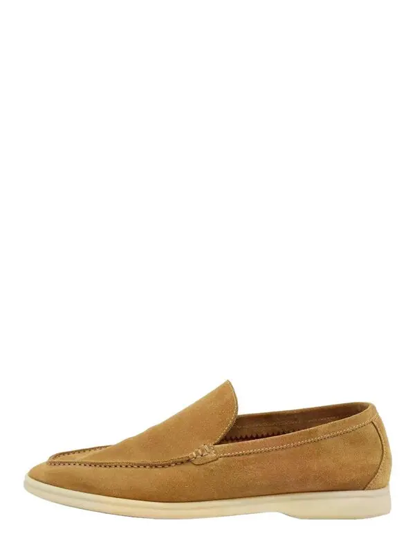 Loro Piana Summer Walk Suede Loafers - Brown