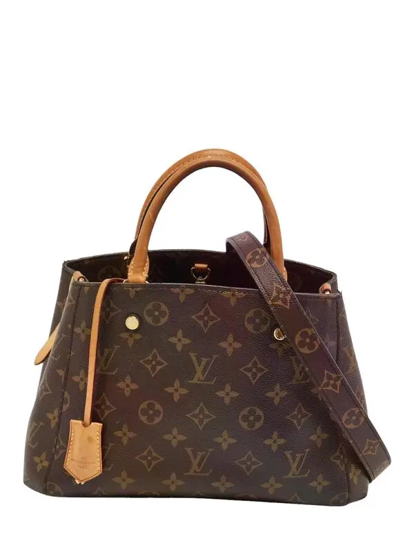 LOUIS VUITTON Montaigne Bb Monogram Tote Bag - Brown