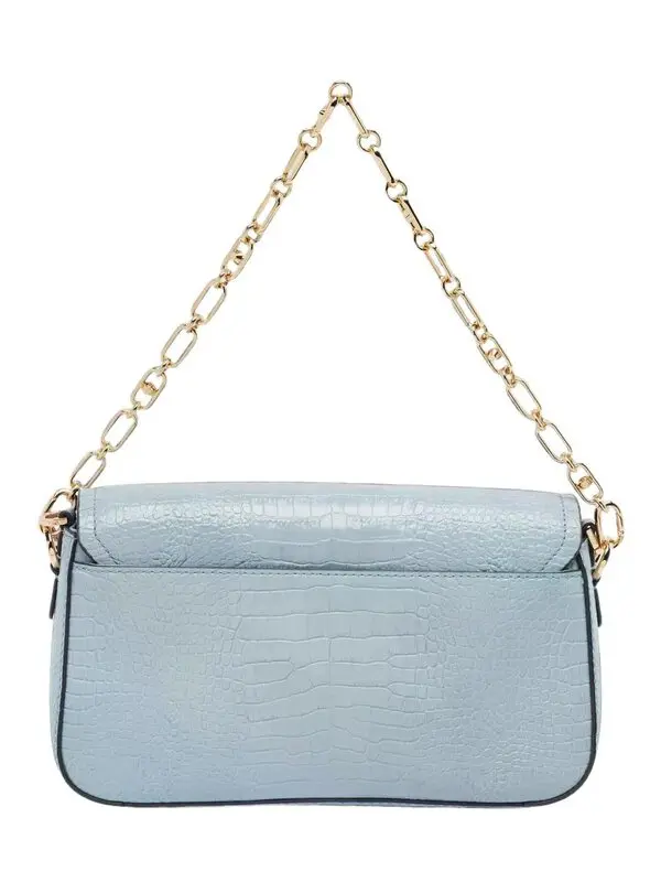 Michael Kors Medium Parker Crocodile-embossed Two-way Handbag - Blue