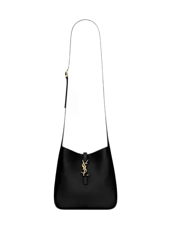 Saint Laurent Le 5 À 7 Supple Crossbody Bag In Grained Leather - Black