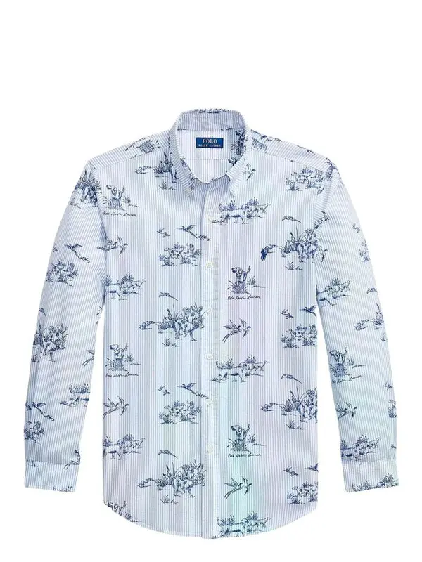 Polo Ralph Lauren Custom-fit Dog-and-pheasant Oxford Shirt - White