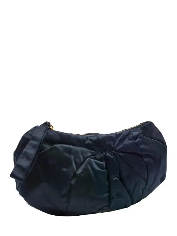 Miu Miu Pleated Clutch Bag - Black