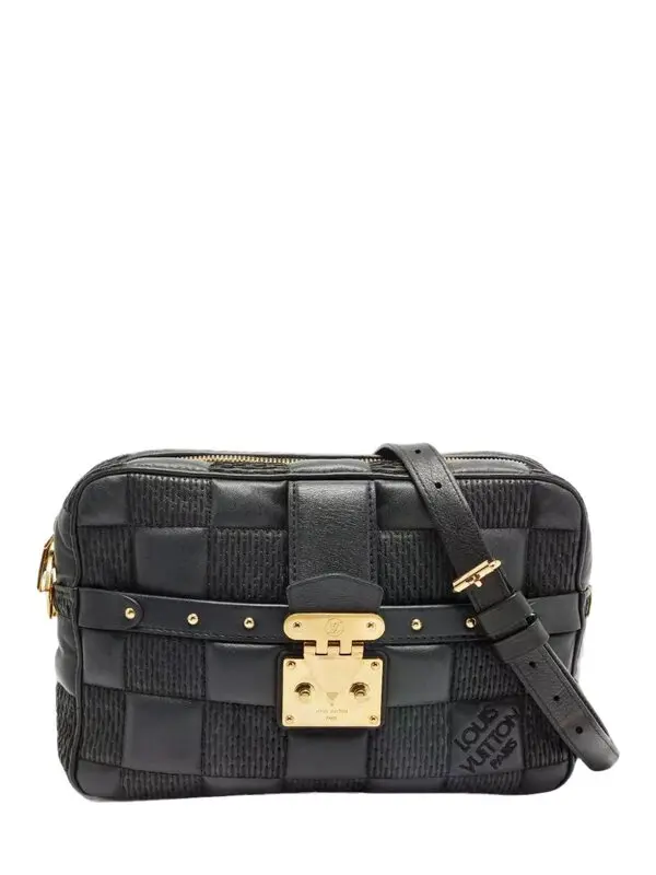 LOUIS VUITTON Damier Quilted Shoulder Bag - Black