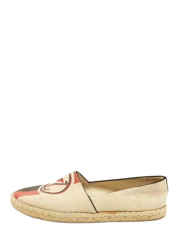 LOUIS VUITTON Logo Print Espadrilles - Neutrals