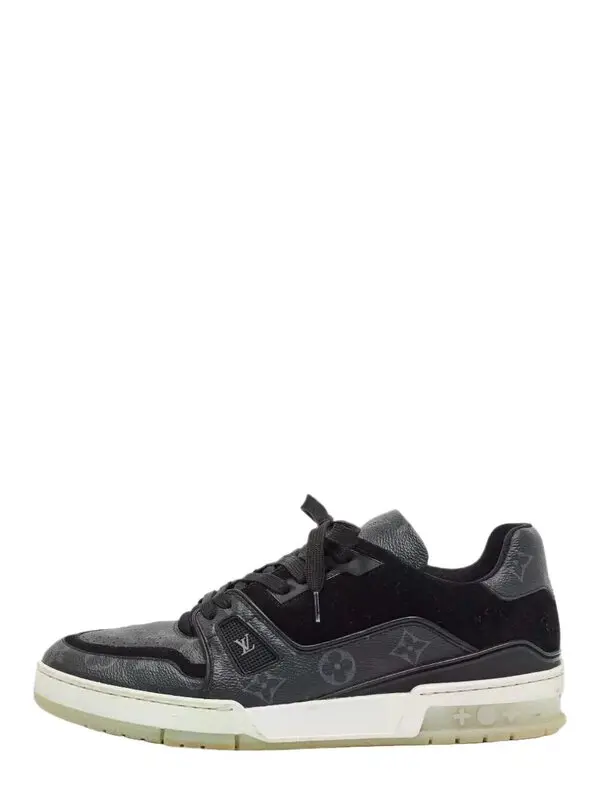LOUIS VUITTON Monogram Eclipse Low-top Sneakers - Black