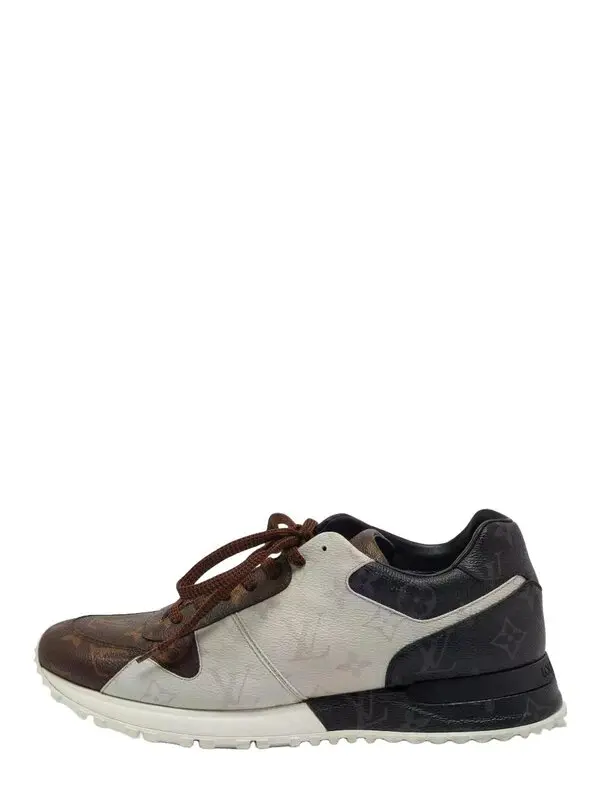 LOUIS VUITTON Run Away Monogram Canvas Sneakers - White