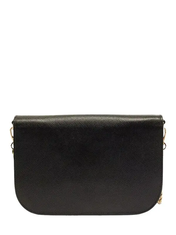 Prada Saffiano Lux Leather Mini Crossbody Bag - Black