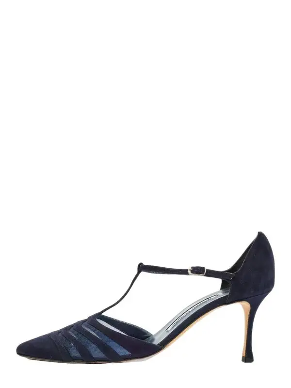 Manolo Blahnik Jane Heeled Pumps - Blue