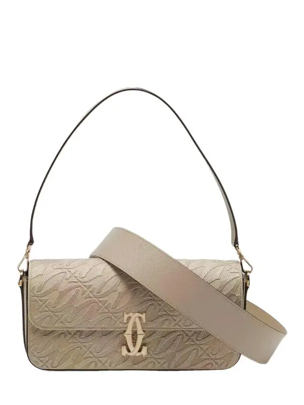 Cartier C De Monogram Shoulder Bag - Neutrals