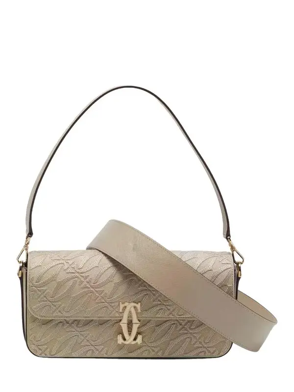Cartier C De Monogram Shoulder Bag - Neutrals