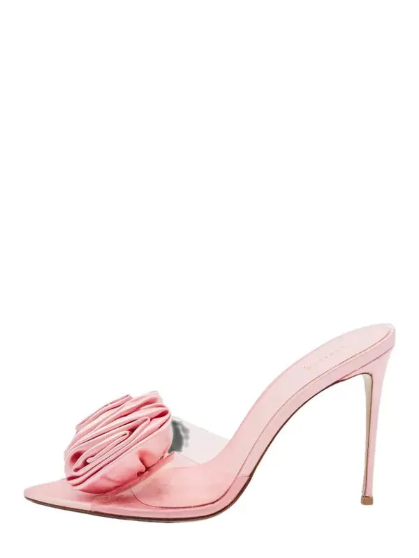 LE SILLA Rosette Detail Pointed-toe Stiletto Sandals - Pink