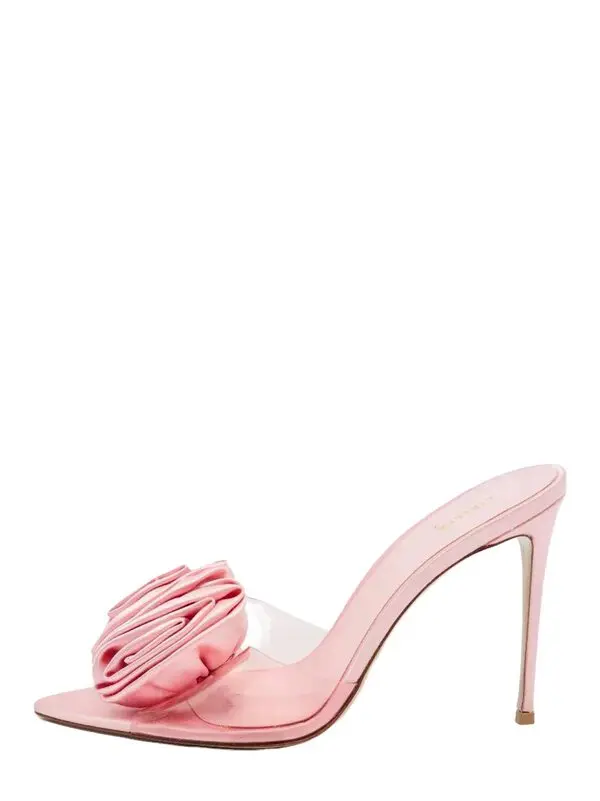 LE SILLA Rosette Detail Pointed-toe Stiletto Sandals - Pink