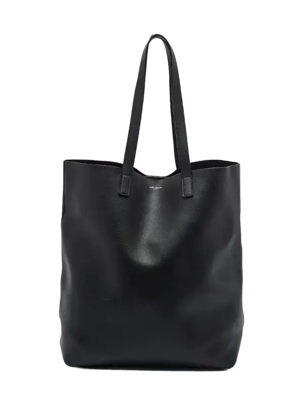 Saint Laurent Leather Tote Bag - Black