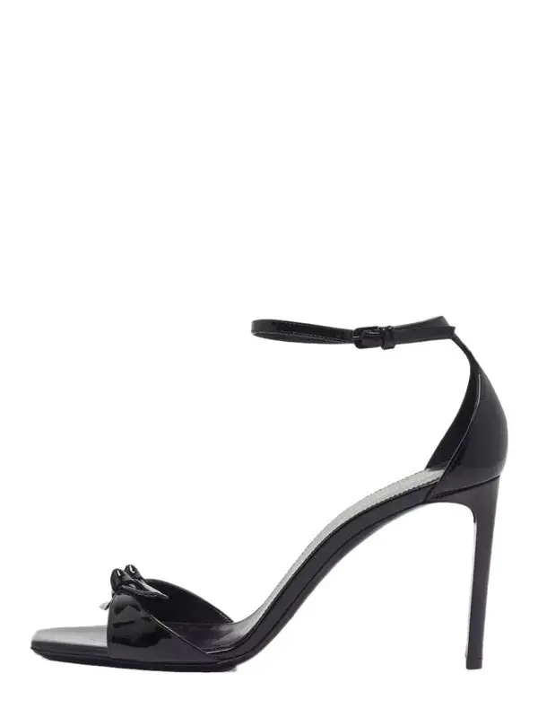 Saint Laurent Bea 90 Ankle Strap Heeled Sandals - Black