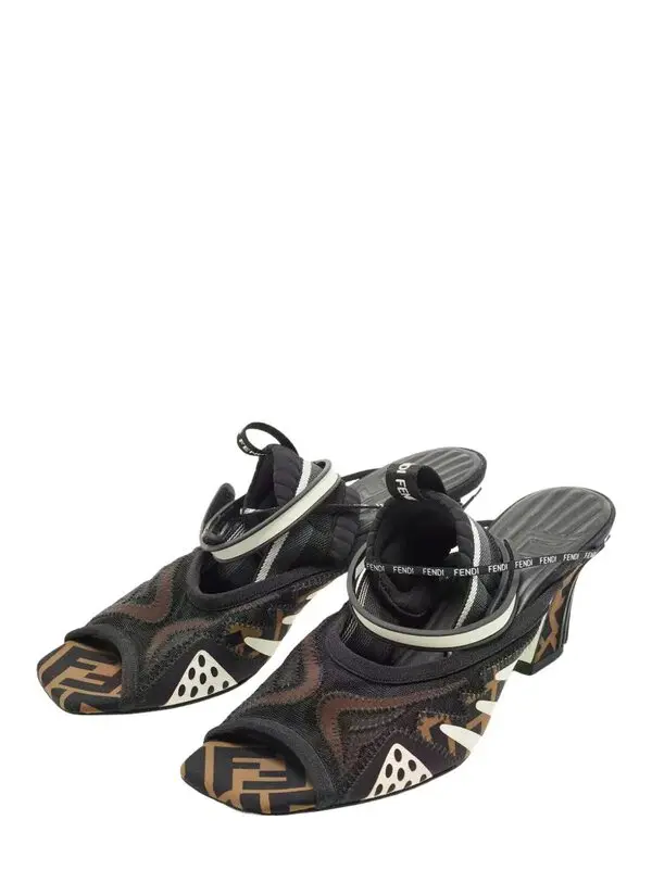 Fendi Ffreedom Mesh Sandals - Black