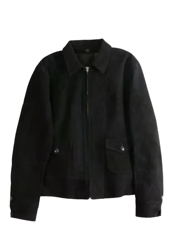 TAIGA TAKAHASHI Lot. 101 Zip-up Suede Jacket - Black