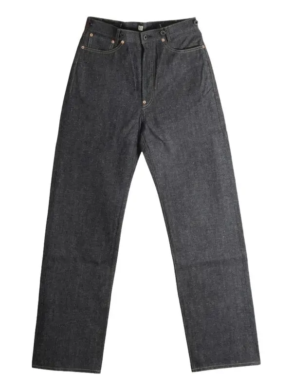 TAIGA TAKAHASHI Lot. 702 Contrast-stitch Straight-leg Jeans - Blue