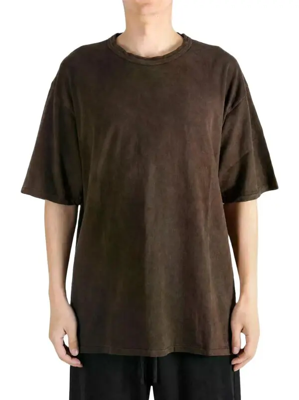 TAIGA TAKAHASHI Lot. 616 Crew-neck T-shirt - Brown