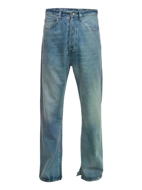 MAISON MARGIELA Distressed Wide-leg Jeans - Blue