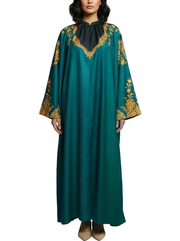 Etro Paisley-print Gabardine Maxi Dress - Green