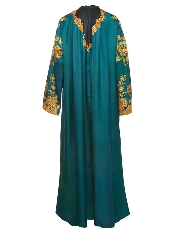 Etro Paisley-print Gabardine Maxi Dress - Green