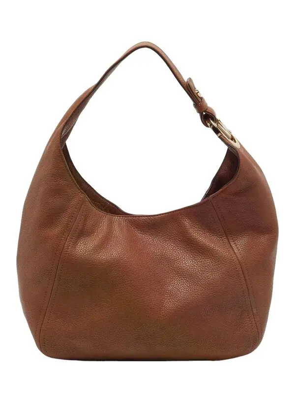 Michael Kors Fulton Leather Hobo Tote Bag - Brown