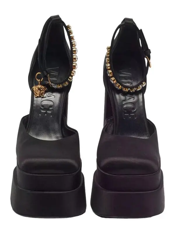 Versace Medusa Aevitas Platform Pumps - Black