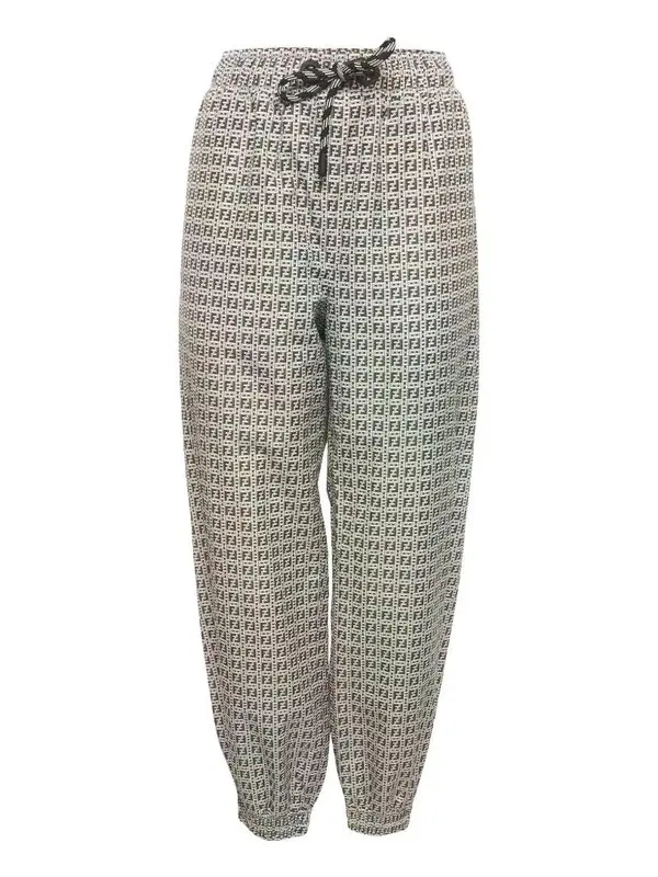 Fendi Ff Monogram Track Pants - Neutrals