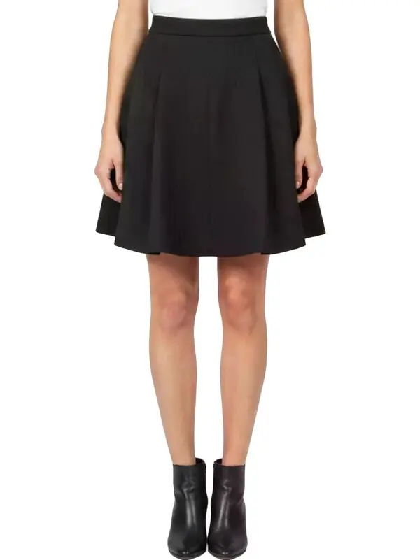 Alaïa Textured Flared Mini Skirt - Black