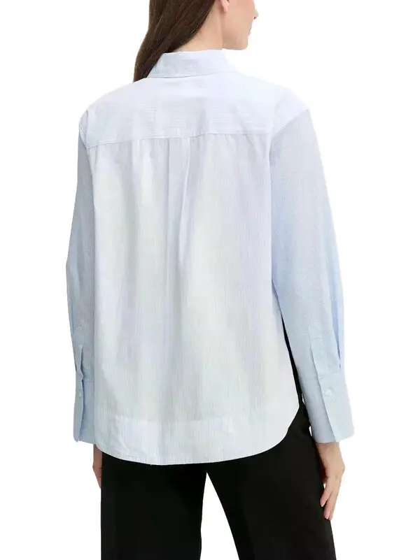 Dkny Striped Cotton Shirt - Blue
