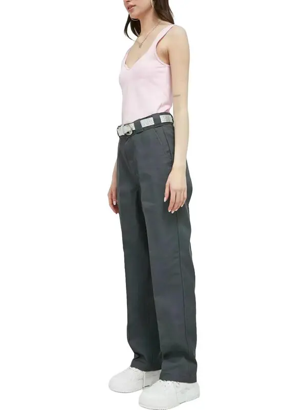 Dickies High-rise Straight-leg Trousers - Grey