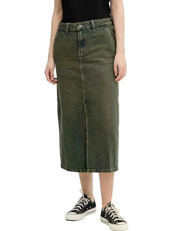 Dickies Midi Denim Skirt - Green